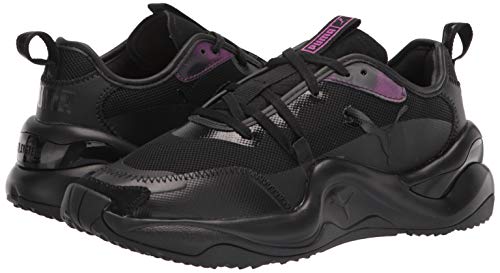 Puma Women's Rise Sneaker, Rainbow Dash Black, 11