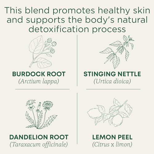 Traditional Medicinals Tea, Organic EveryDay Detox Lemon, Supports Healthy Skin & Liver Function, Detox, 96 Tea Bags (6 Pack)