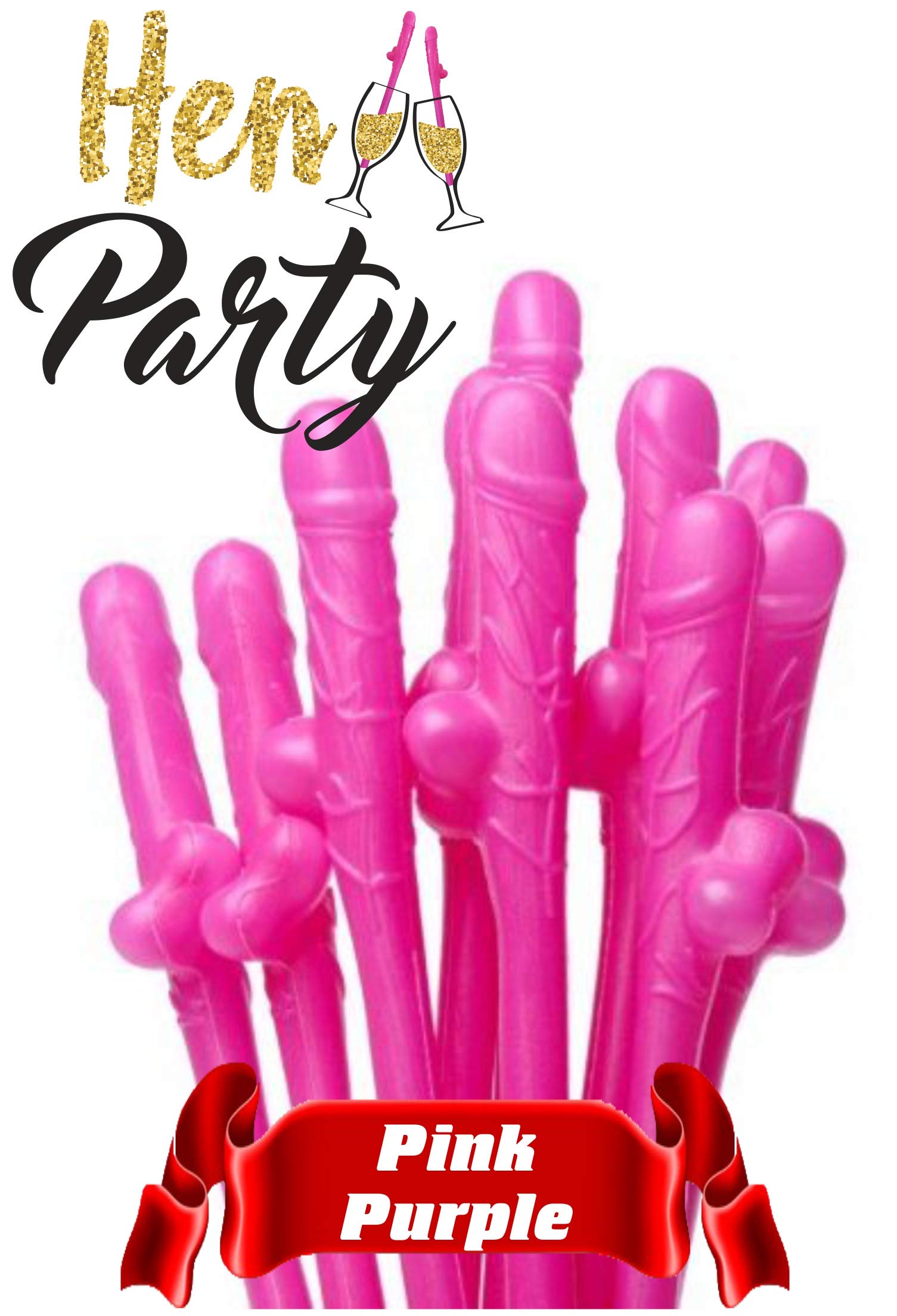 Straws 24 Penis Party Straws Hen Dick Straws Naughty - Hen Party Straws - Willy Penis Decorations Bachelorette Penis Party Straws Naughty