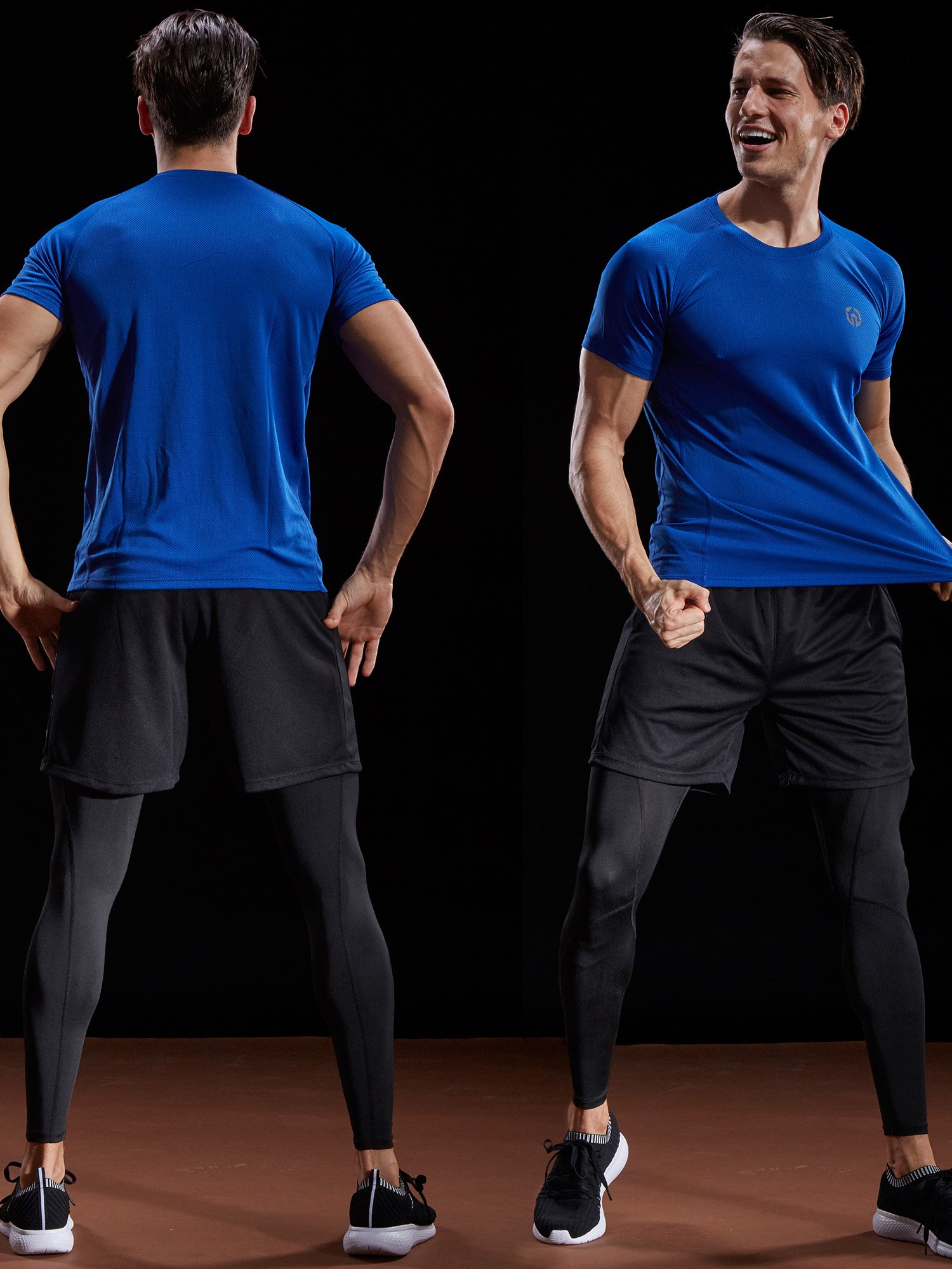 NELEUS Men's 3 Pack Mesh Athletic Running Sport Shirts,5033,Navy Blue,Blue,Olive Green,3XL