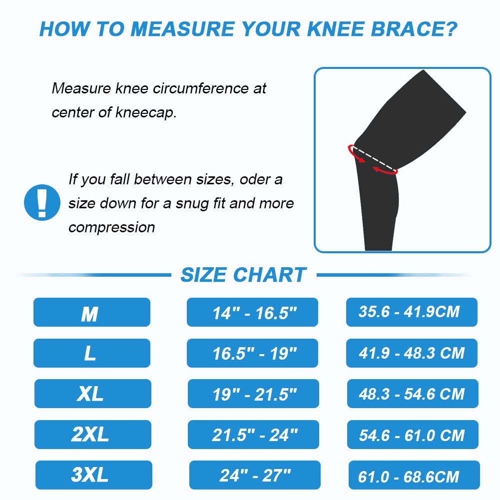 Nvorliy Plus Size Hinged Knee Brace Dual Strap Patellar Stabilization Design & High-Level Support For Arthritis, ACL, LCL, MCL, Meniscus Tear, TDislocation, Post-Surgery Recovery Fit Men & Women (3XL)