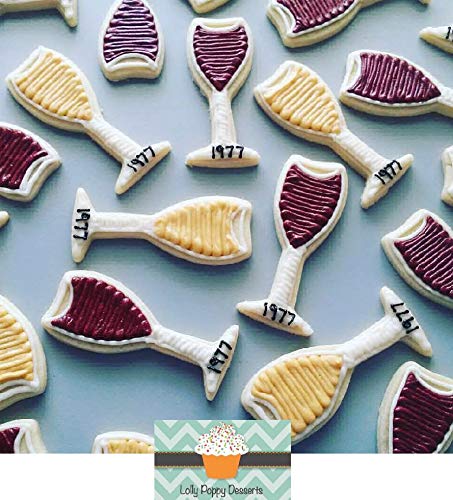 Vineyard/Winery Cookie Cutter 3-Pc Set - Wine Bottle, Glass, Grapes Tin Plated Steel Cookie Cutters