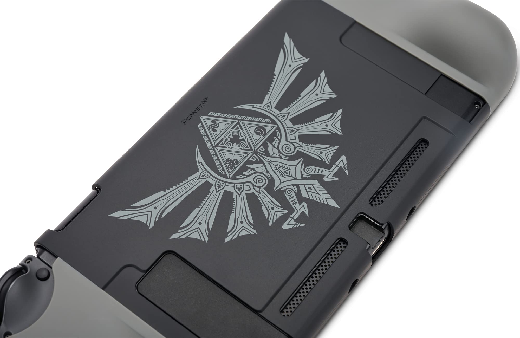 PowerA Console Shield for Nintendo Switch - Silver Hyrule Crest, Nintendo Switch, Protective Case, Gaming Case, Grip, Console Case, Accessories Storage, Officially Licensed