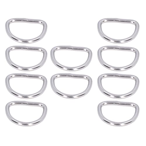 Stainless Steel Pad Eye D-ring Tie Down Anchor 10pcs Marine Grade D Ring Stainless Steel 316 Welded Seamless Boat Accessories 4x30x22mm