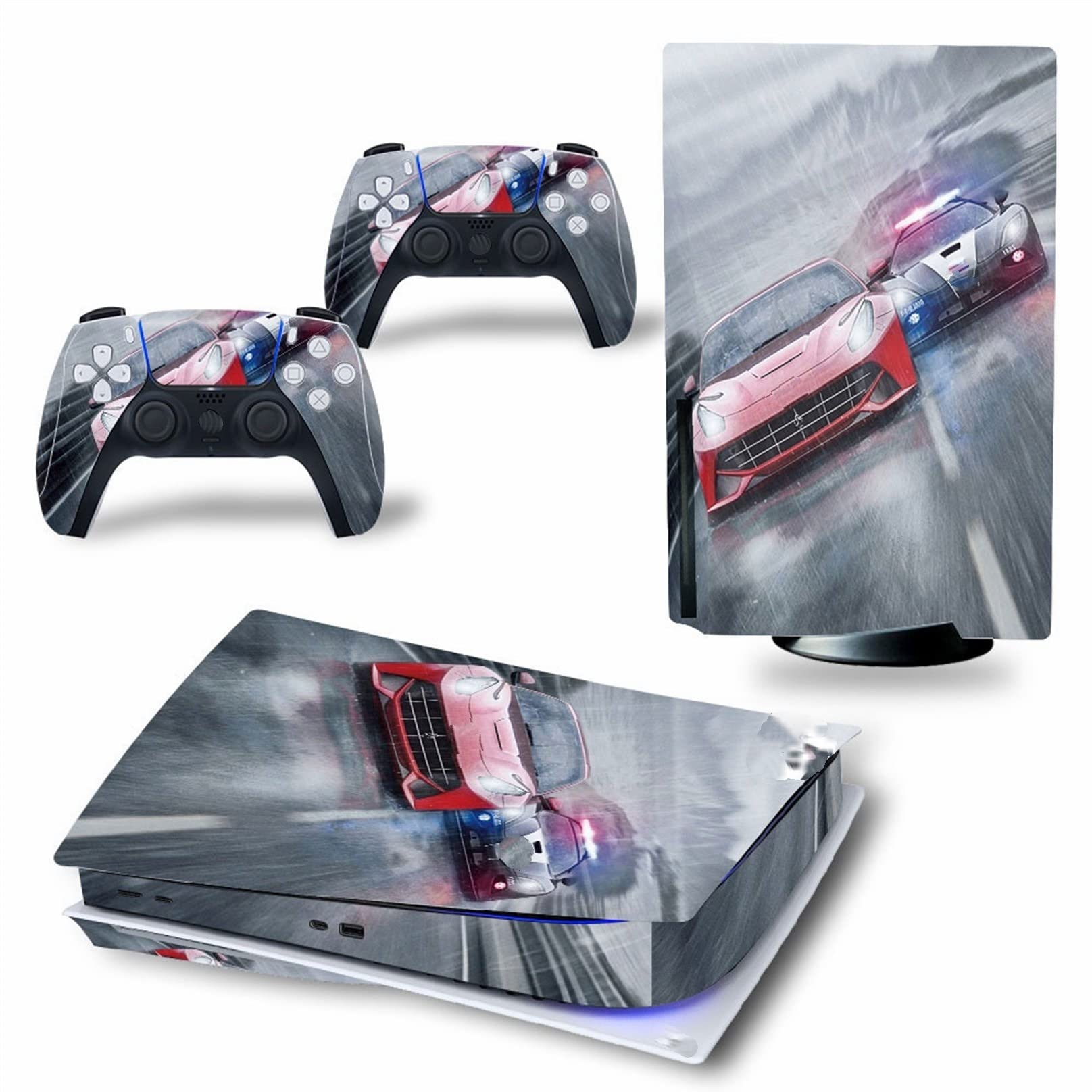 Top factory BUCEN for PS5 Skin Disc Edition & Digital Edition Console and Controller Vinyl Cover Skins Wraps Scratch Resistant, Compatible 19663 Anti Scratch (Size : Digital Edition)