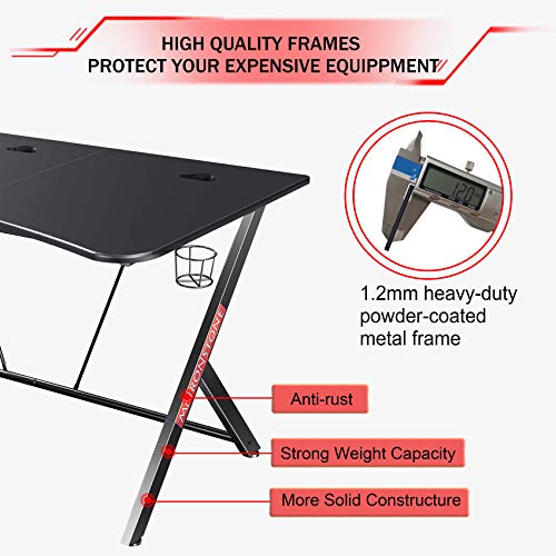 Mr IRONSTONE Large Gaming Desk 63" W x 32" D GT04