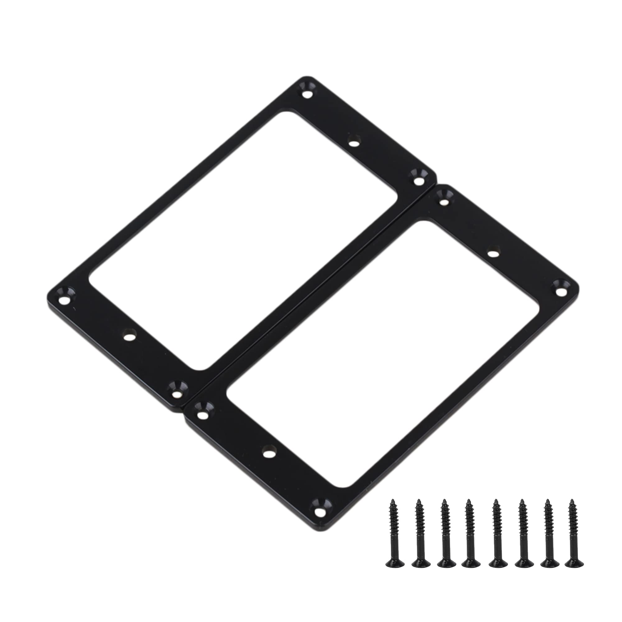 lovermusic Plastic Thickness 3mm Flat Bottom Pickup Ring Pickups Cover Frame for Electric Guitar Pack of 2