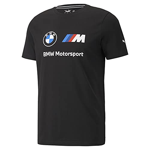 PUMA Men's Standard BMW MMS Essentials Logo Tee, Black, X-Large