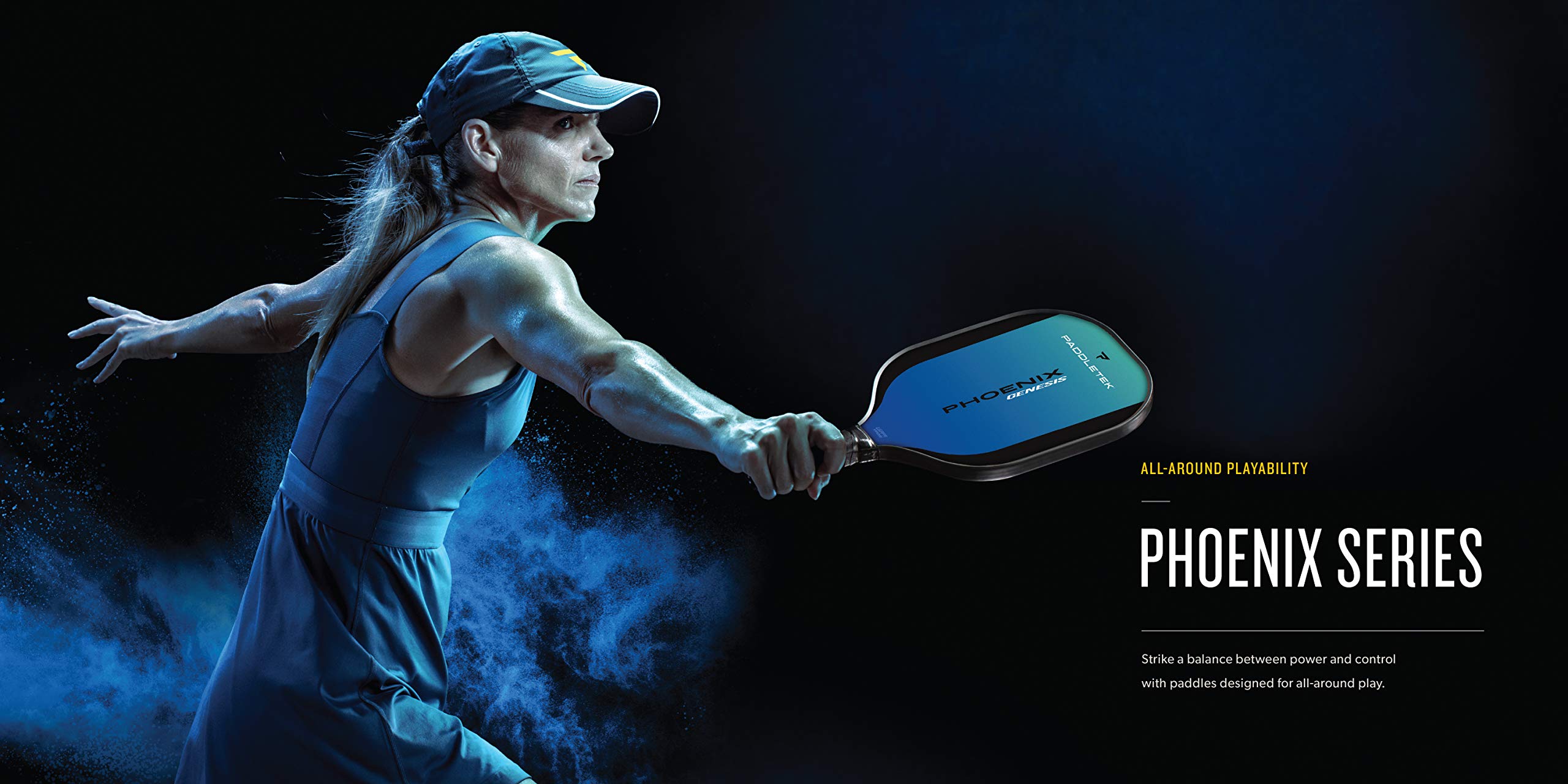 Paddletek Phoenix Genesis Pro - Professional Pickleball Paddles with Honeycomb Core β SRT Pro PolyCore & Fiberglass Epoxy Surface - High Tack Performance Grip β 7.8 oz to 8.2 oz β USAPA Approved