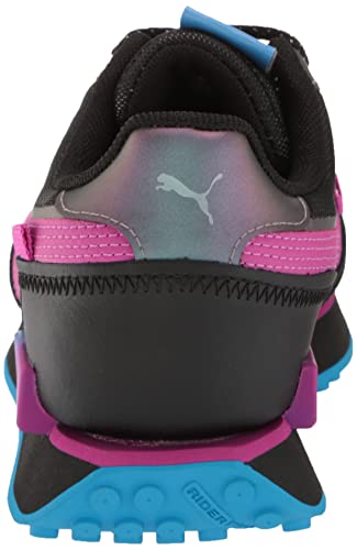 Puma Women's Future Rider Sneaker, Black-Deep Orchid, 9