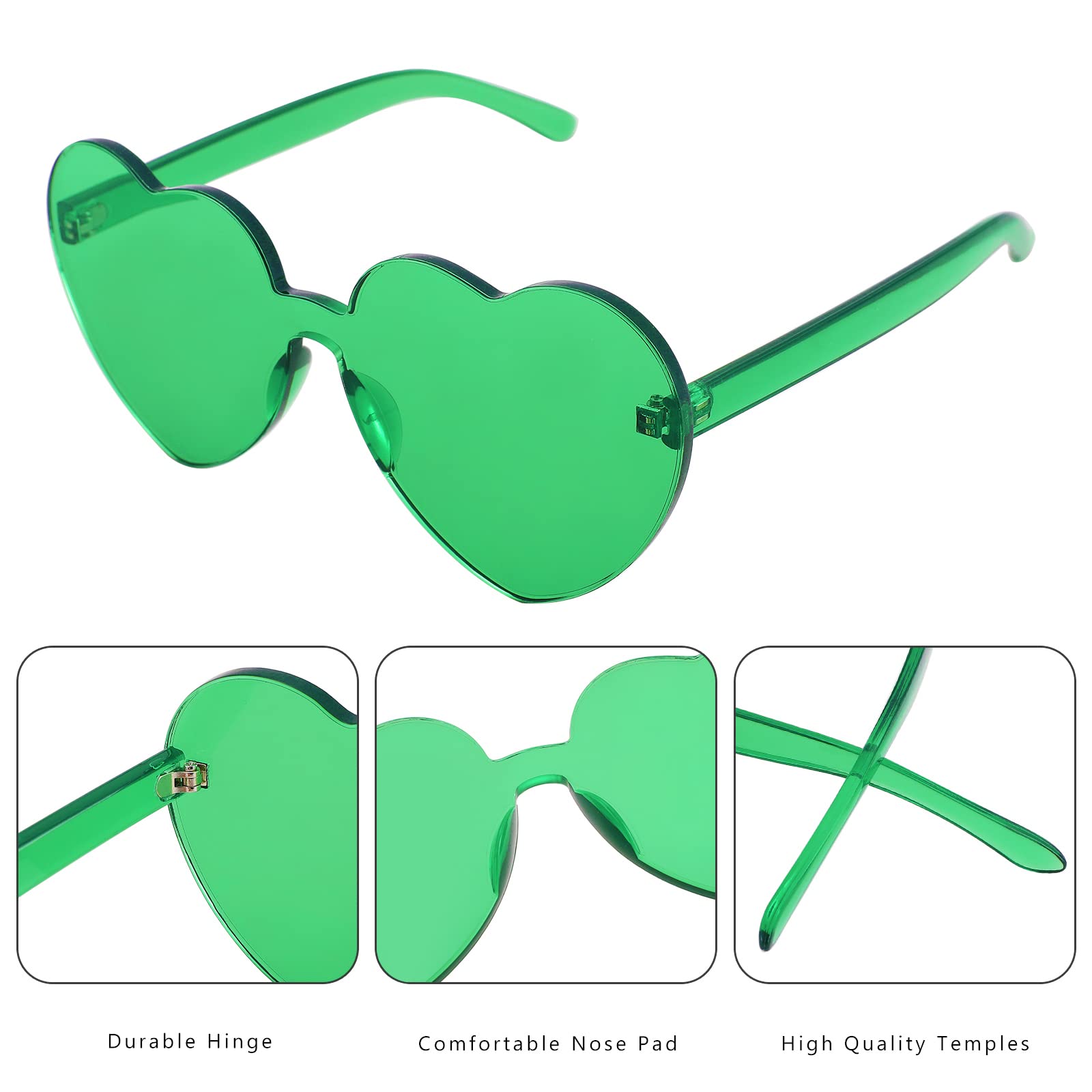 St. Patrick’s Day Sunglasses Irish Shamrock Green Four Leaves Leprechaun Costume Glasses