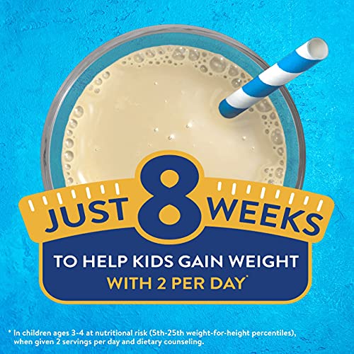 PediaSure Grow & Gain with 2’-FL HMO Prebiotic, Kids Nutrition Shake, Vitamins C, E, B1, B2, Non-GMO, Vanilla, Bottle, 8 Fl Oz, 24 Count