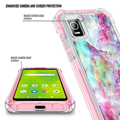 NZND Designed for Alcatel TCL 30Z (T602DL) Case, TCL 30 LE Phone Case with [Built-in Screen Protector], Full-Body Protective Shockproof Rugged Bumper Cover (Fantasy)