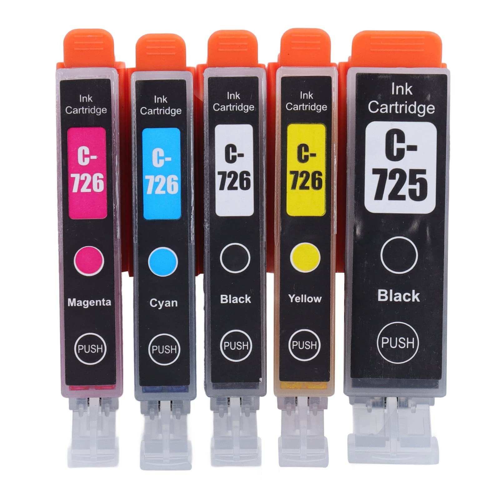 Printer Cartridge Ink Cartridge with Ink for PIXMA IP4870 IP4970 IX6560 Printer (BK BK C M Y 5 Colors)