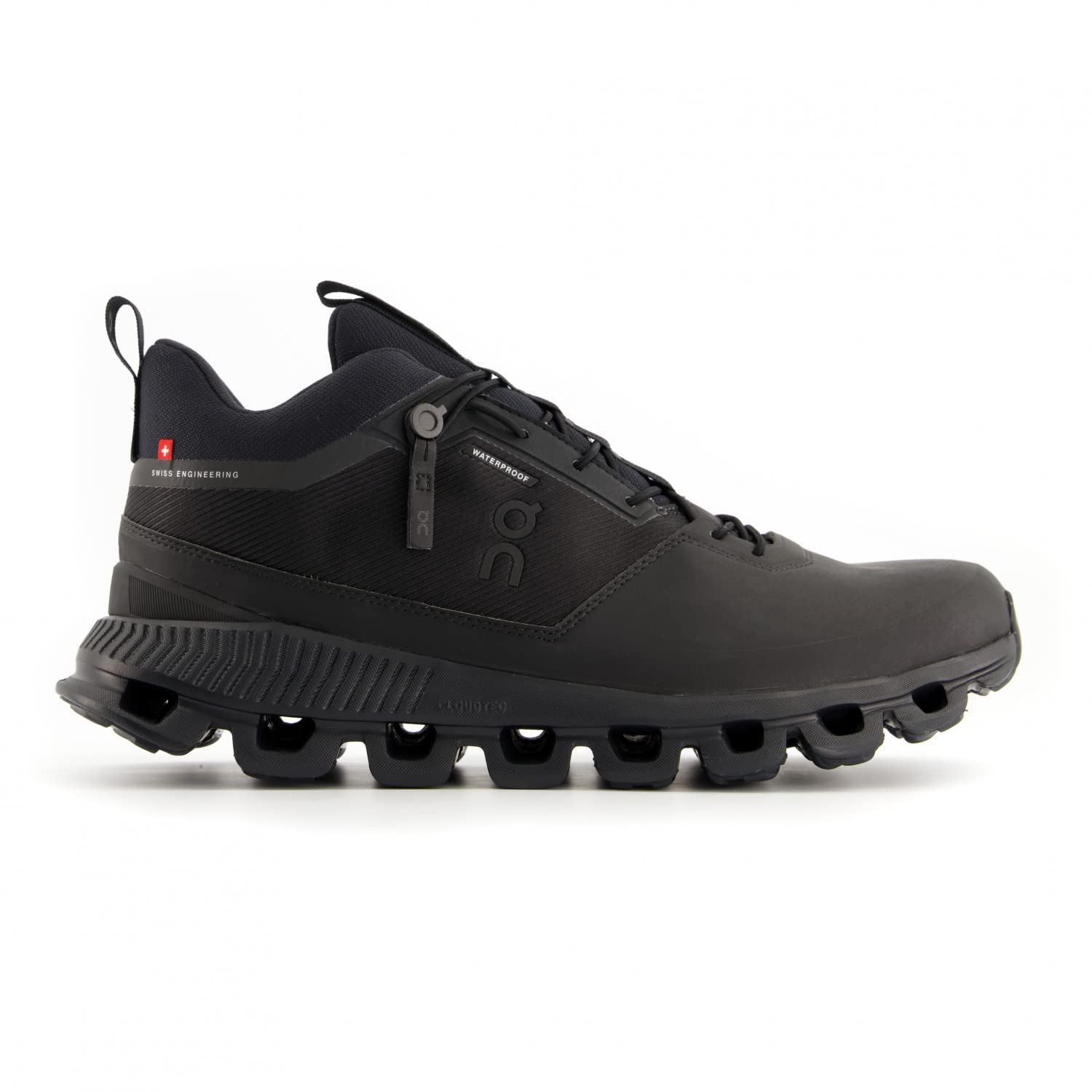 On Running Mens Cloud Hi Waterproof Mesh Black Trainers 10 US