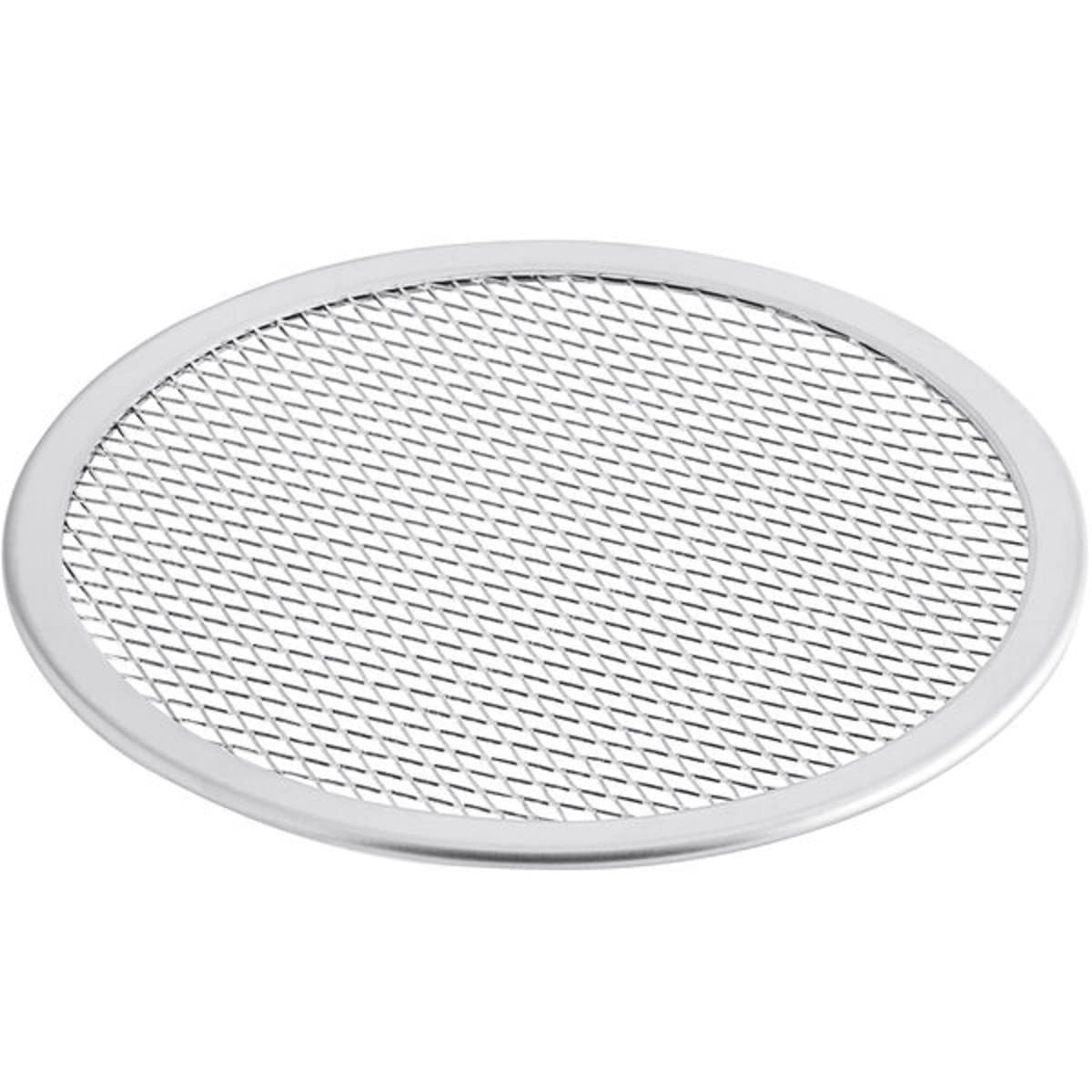TrueCraftware Set of 2 Aluminum 16β Pizza Baking Screen Seamless Rim- Bakeware Pizza Screen Round Pizza Pan Pizza Tray Baking Tray Round Baking Tray for Home Kitchen Pizzeria & Restaurants