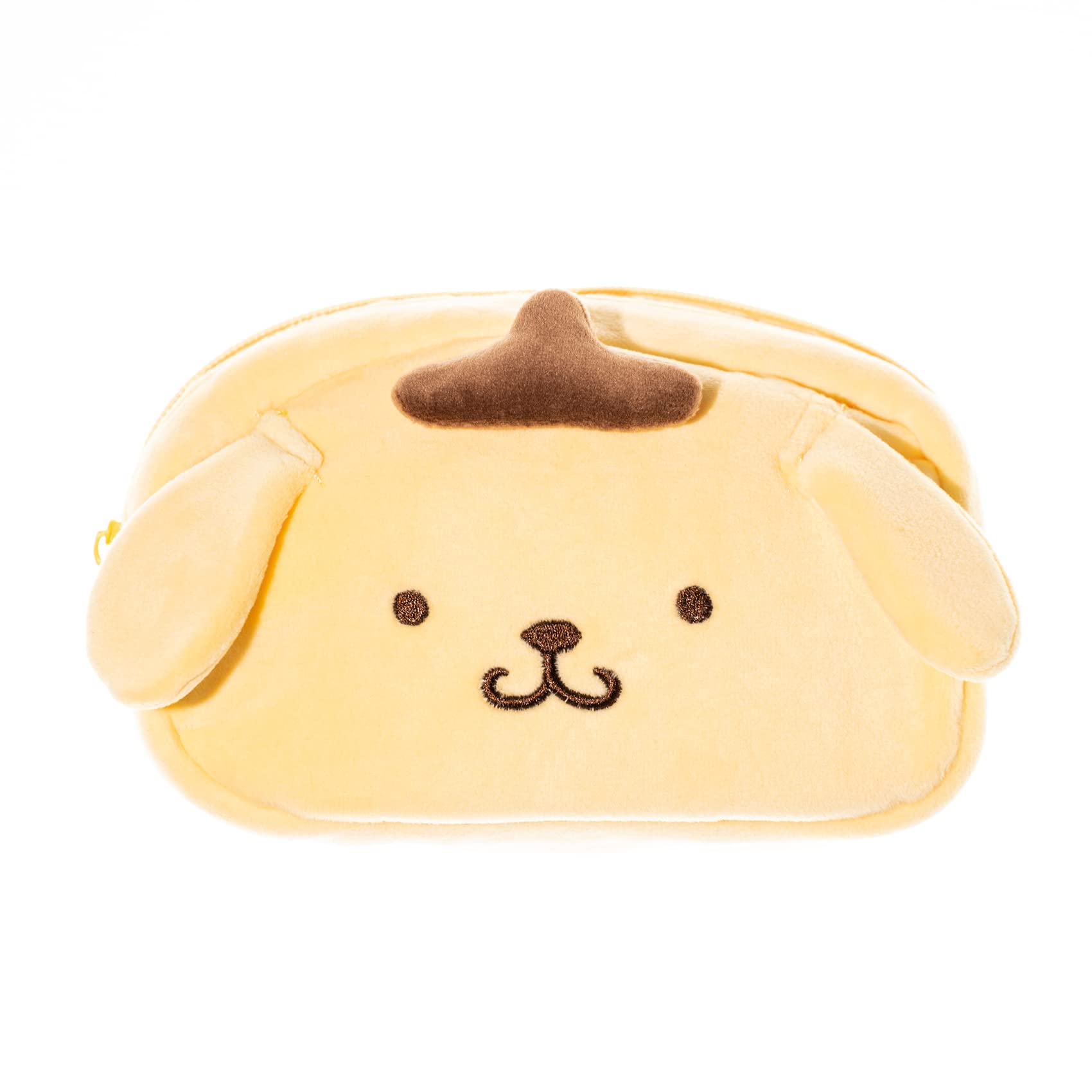 oneZHI Cosmetic Bag Makeup Bags Lipstick Pouch Zipper Pouch Handbags For Women Girls Cartoon Dog Melody Travel Accessories Organizer Corduroy (Yellow)