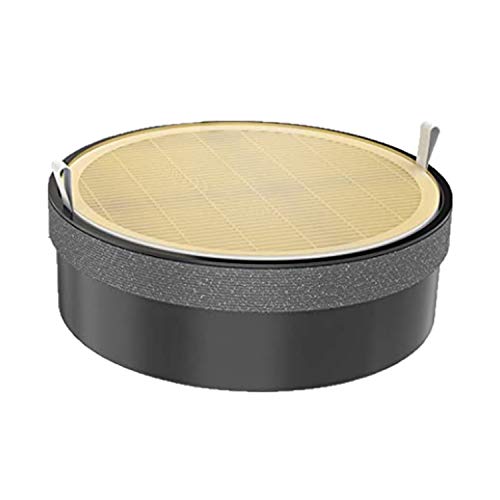 WBM Smart HEPA Filter Air Purifier for Allergies and Pets, Dust, Mold, and Pollen, Smoke and Odor Eliminator, Cleaner for Bedroom, Black