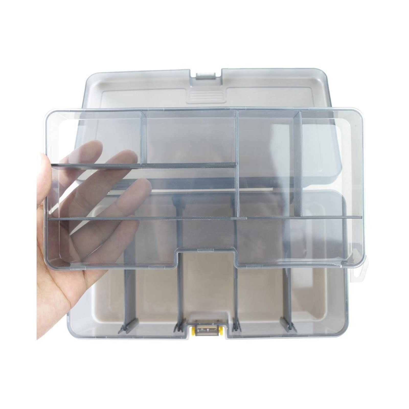 RORUN Portable Tool Box Double Layer Fishing Tackle Box Accessories Lures Bait Storage Case Shrimp Boxes for Lure Cover Baits Container
