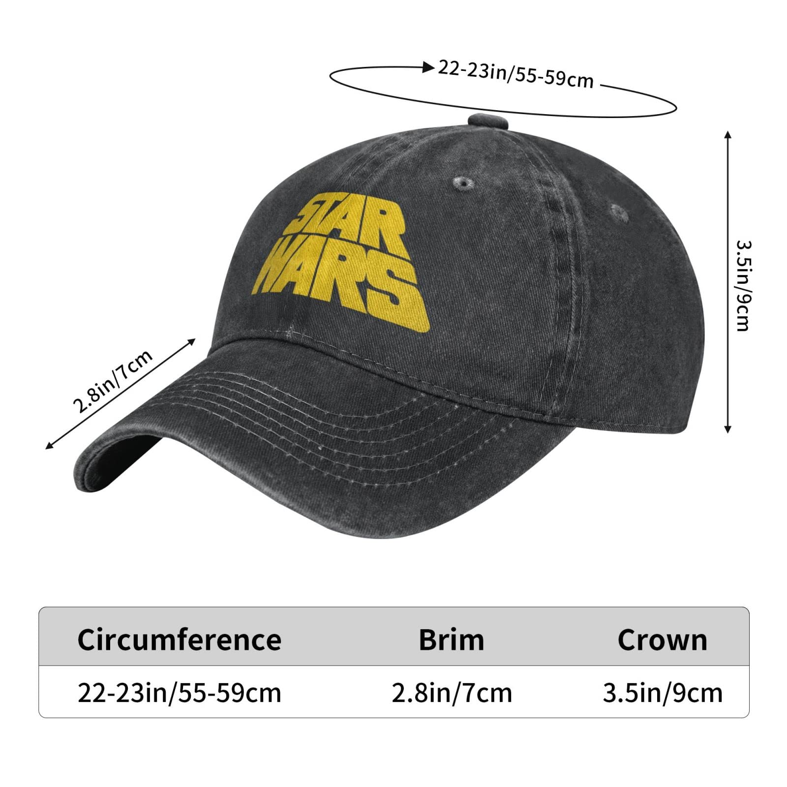Unisex Baseball Cap 100% Cotton Fits Men Women Washed Denim Adjustable Dad Hat