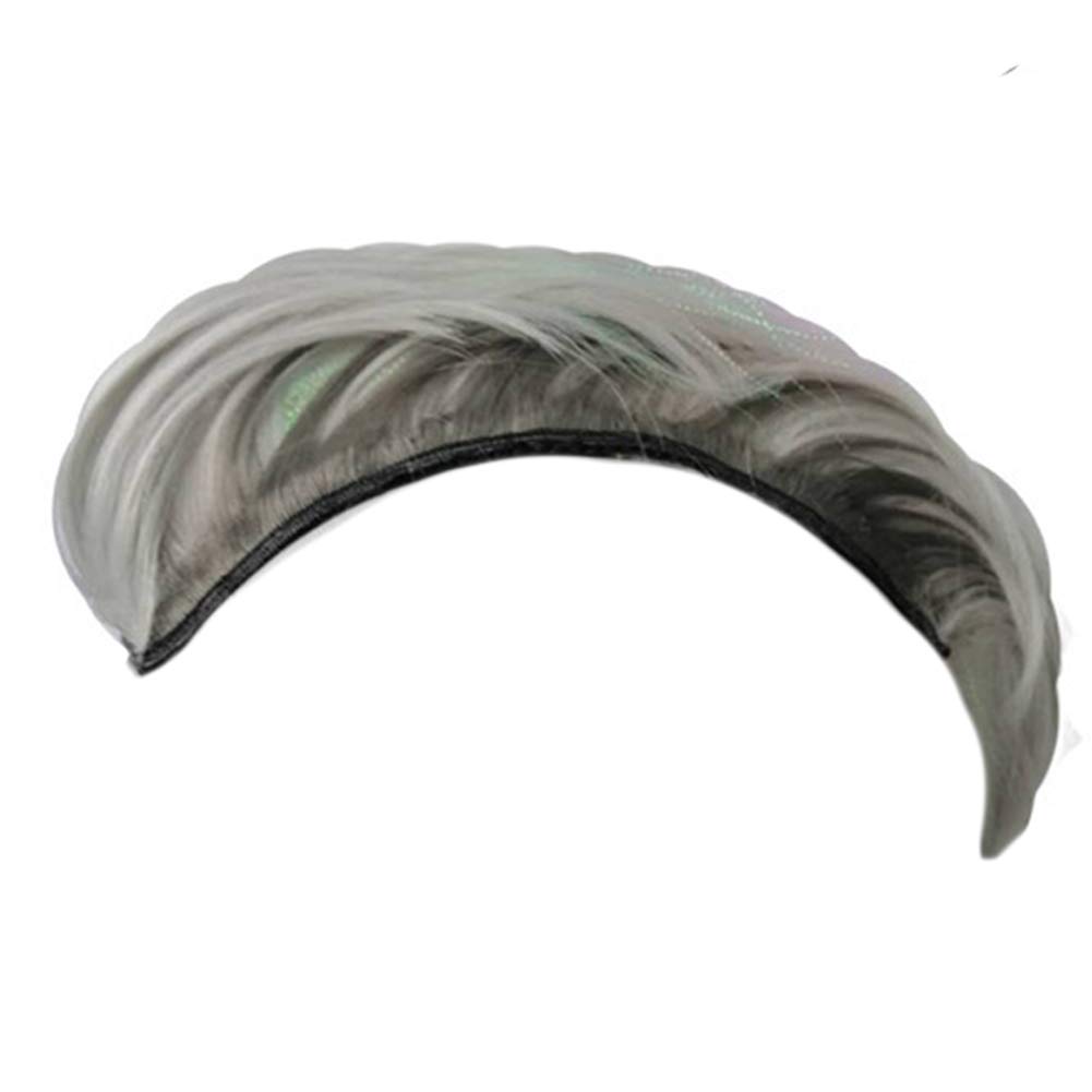 Pearlead Helmet Mohawk Wig Adhesive Accessories Kids Mohawk for Motorcycle Bicycle Ski Snowboard Helmet Hair Reusable Design Silver Gary
