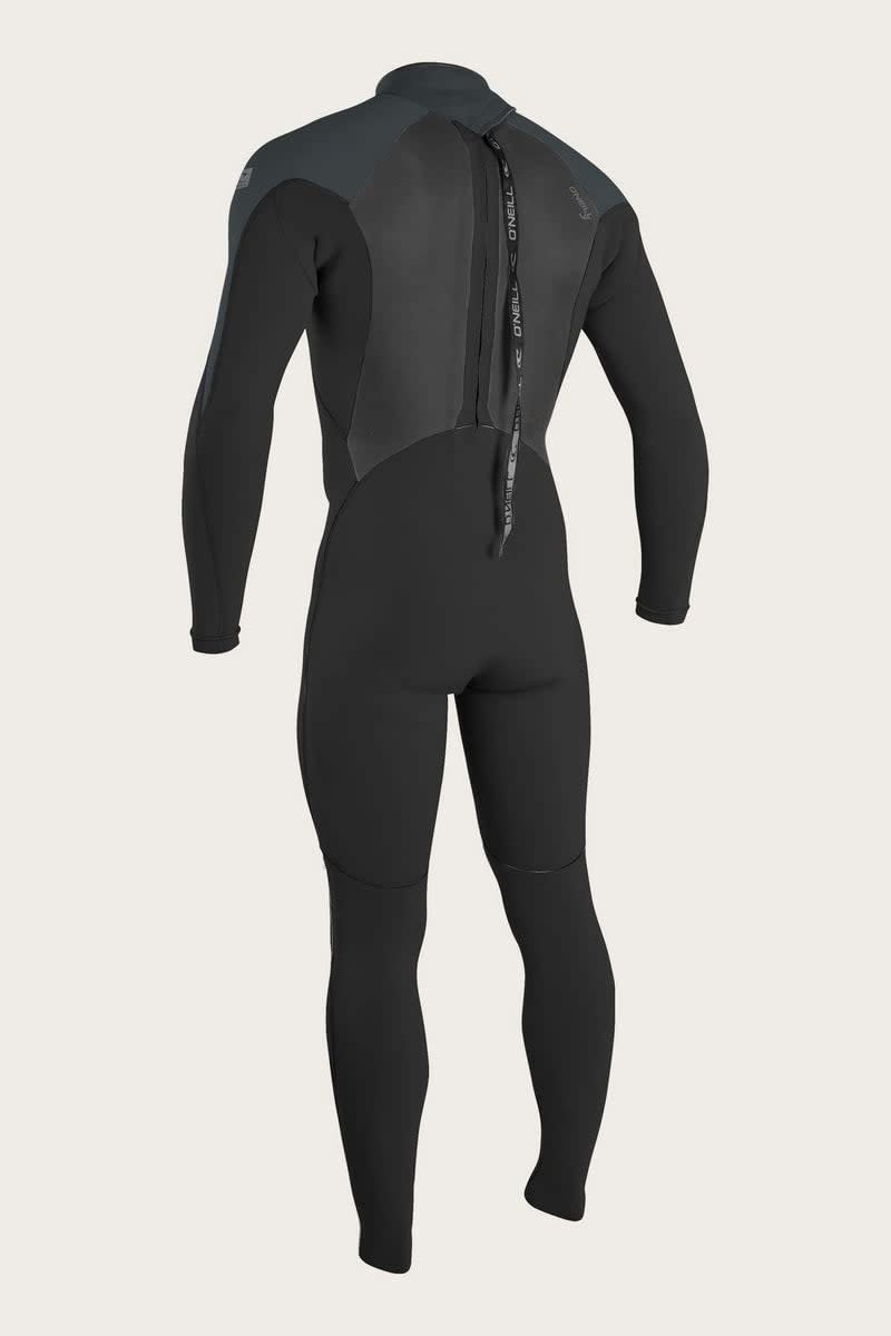 O Neill Epic 3/2mm Mens Fullsuit GR2-Black-Gunmetal-Black XXL