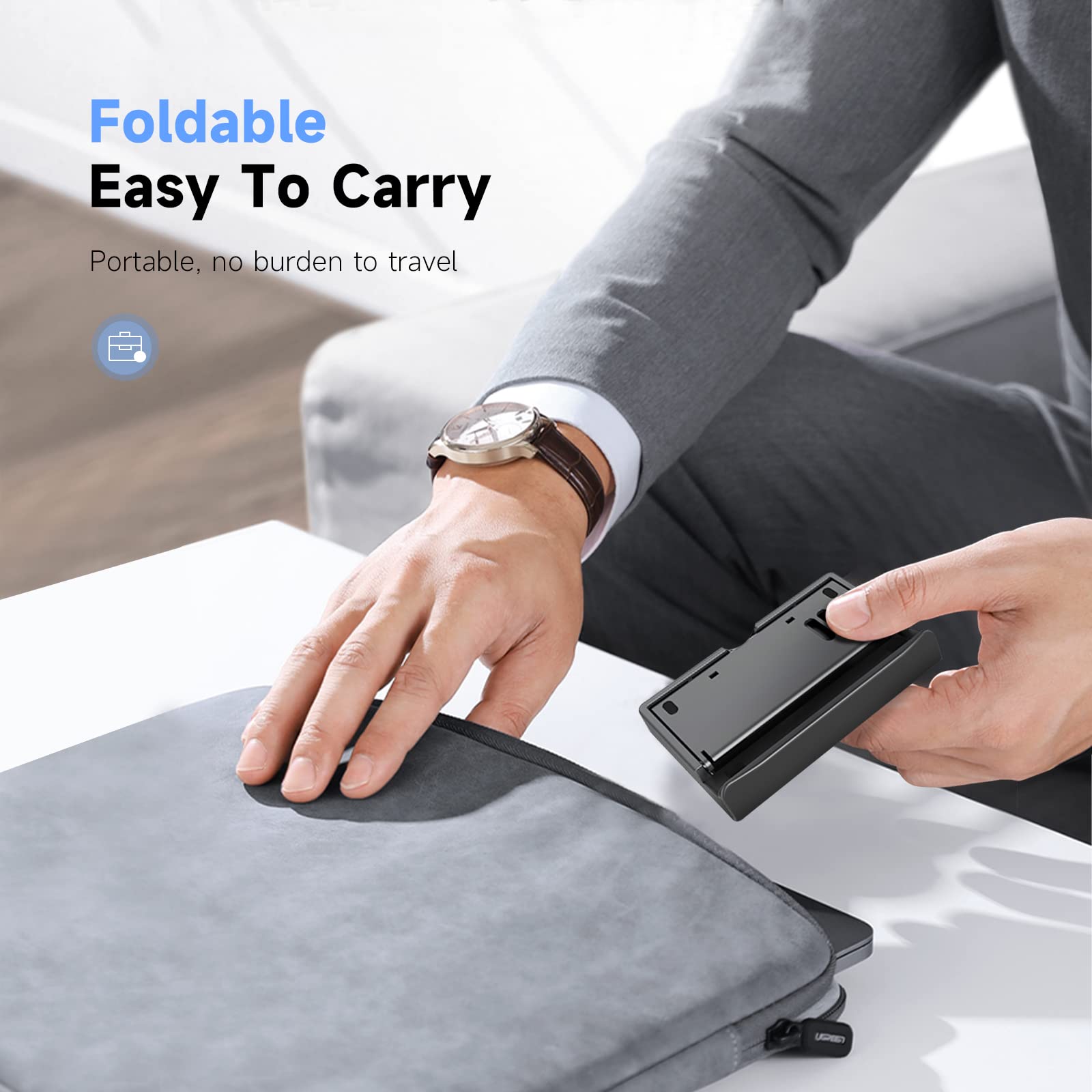 Stand Base for Valve Steam Deck 2021, Switch, Switch Lite, Switch OLED,Tablets and Smartphones, Steam Deck Accessories 3 Angle Level Adjustable Holder Stand, Portable Foldable Non-Slip Bracket - Black