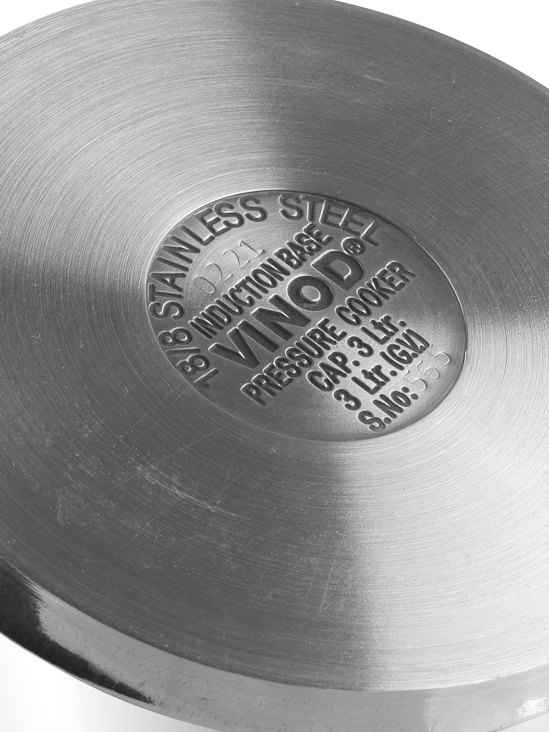 Vinod Pressure Cooker Stainless Steel – Inner Lid - 3.5 Liter – Sandwich Bottom – Indian Pressure Cooker – Induction Friendly Cooker – Best Used For Indian Cooking, Soups, and Rice Recipes, Quinoa