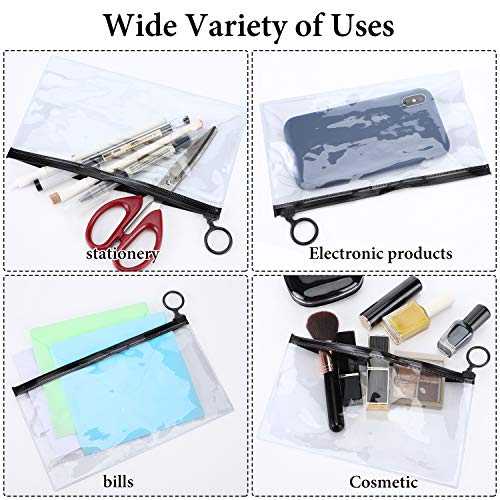Nuanchu 12 Pieces Face Cover Organizer Case Zipper Face Cover Storage Bag Envelope File Bag Containers for Storing Face Cover Pollution Prevention