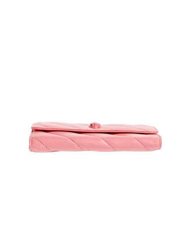 Soho Drench Leather Wallet on a Chain/Crossbody Bag Pink