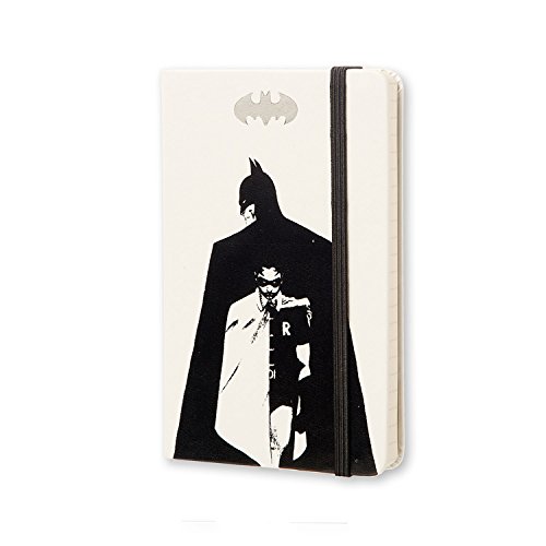 Moleskine Limited Edition Batman Notebook, Hard Cover, Pocket (3.5" x 5.5") Ruled/Lined, White