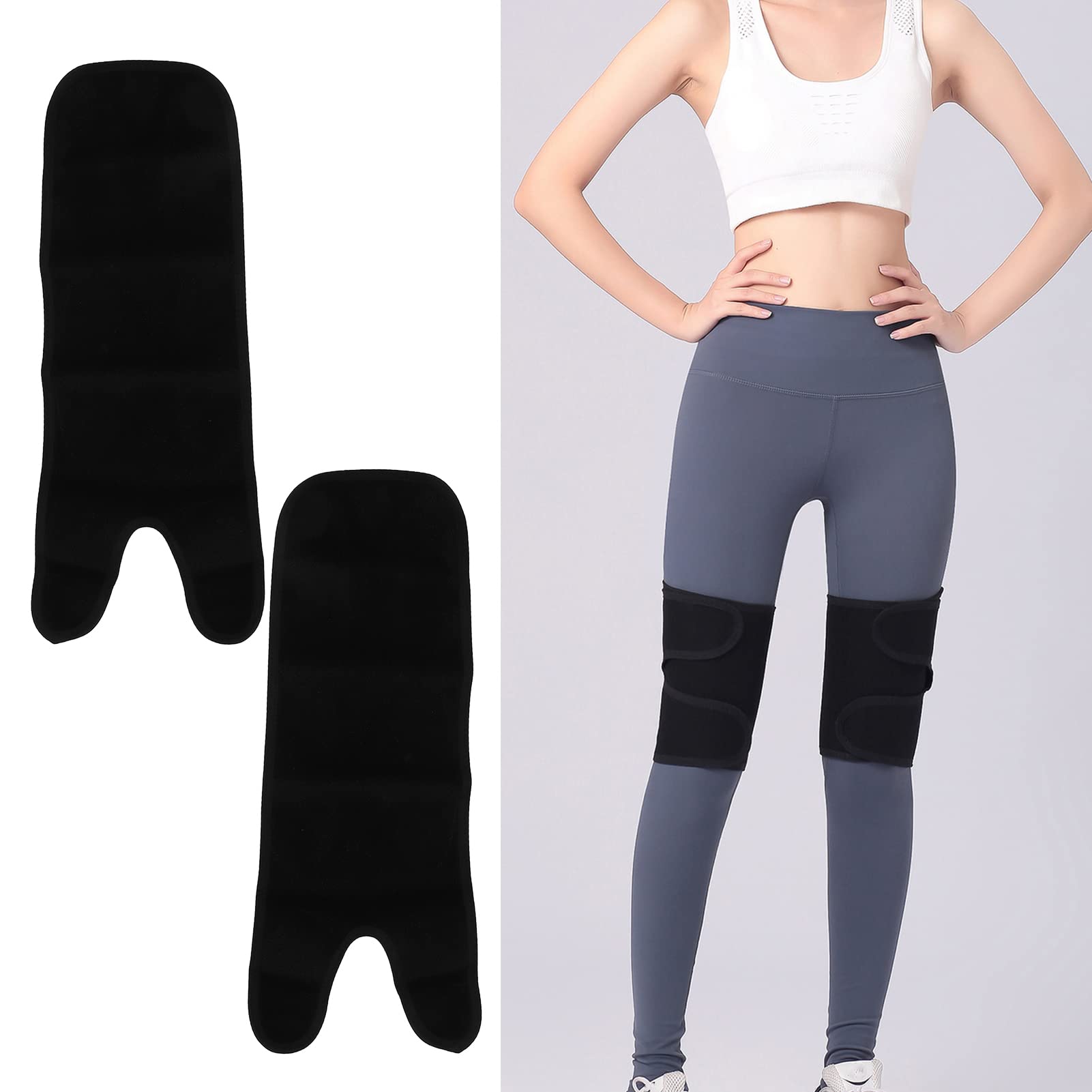 Thigh Sleeve, Washable Thigh Support Hook And Loop Injury Recovery for Gym Fitness for Daily Exercise