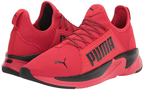PUMA Men's SOFTRIDE PREMIER SLIP-ON Sneaker, High Risk Red-Puma Black, 10.5