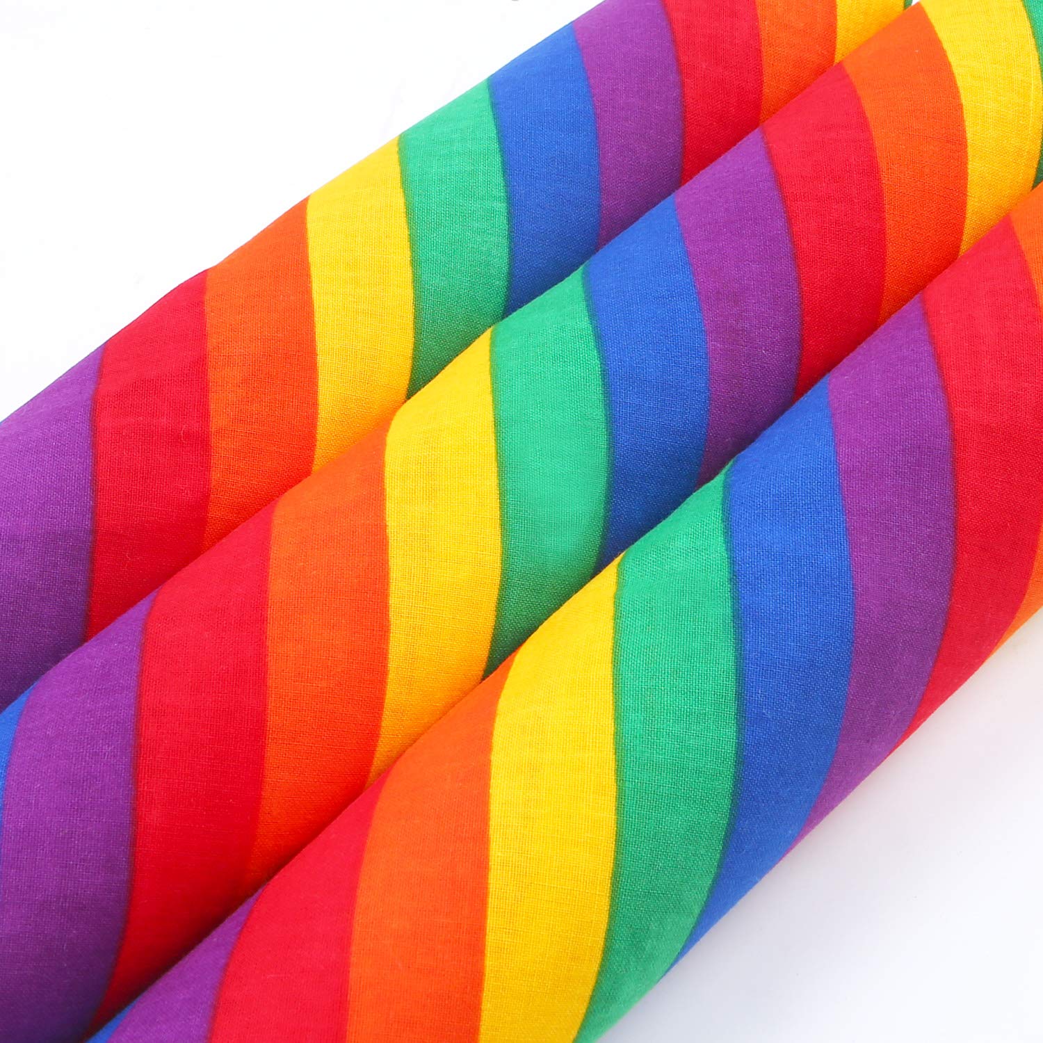 URATOT 6 Pack Gay Pride Headband Pride Rainbow Bandanas Cotton Stripes Rainbow Handkerchiefs, Support LGBT Causes