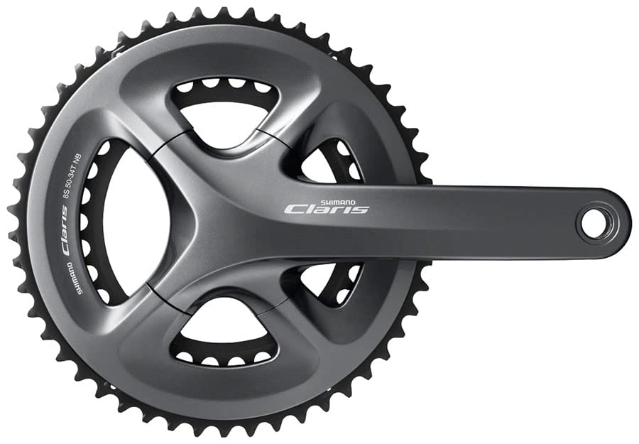 SHIMANO Claris FC-R2000 Crankset 165mm 8-Speed 50/34t 110 BCD Black