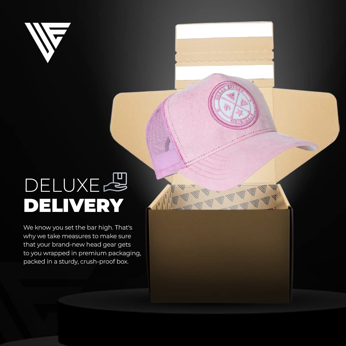 Urban Effort Mesh Back Cap - for Men and Women Baseball Hat 5-Panel Trucker Hat - Great Snapback Closure for Hunting & Hiking (Pink)