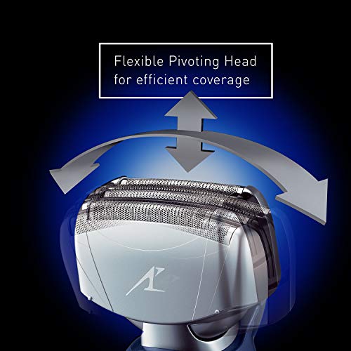 Panasonic Arc4 Electric Razor for Men with Pop-Up Beard Trimmer, 4-Blade Foil Cutting System, Flexible Pivoting Head, Hypoallergenic, Wet/Dry Electric Shaver – ES8243AA