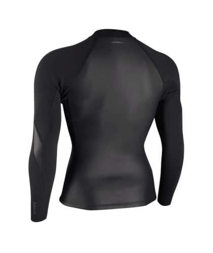 O'Neill Wetsuits Women's Bahia 1/.5mm Full Zip Jacket, Glide Black, 14