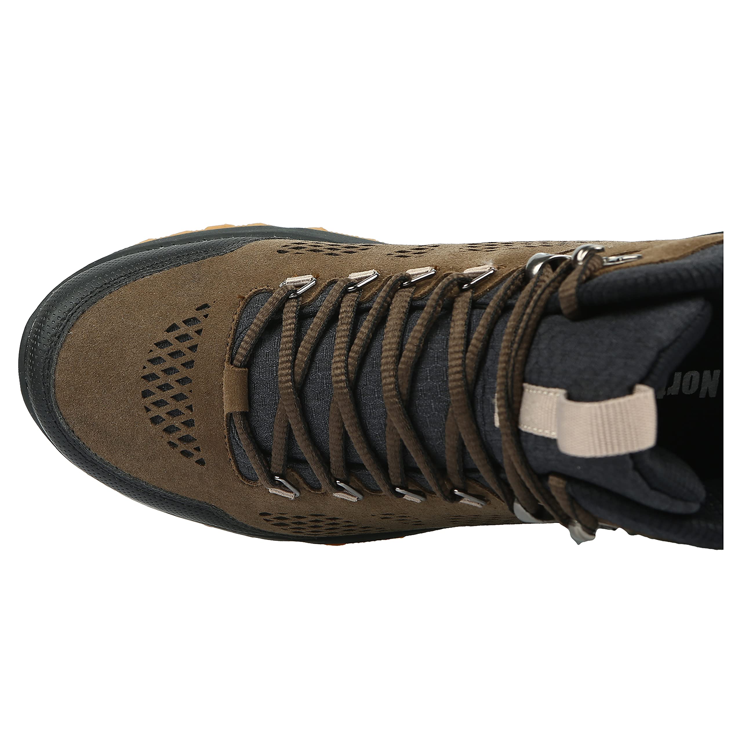 Northside Men's Benton Mid Waterproof Hiking Boot, Brown/Black, 11