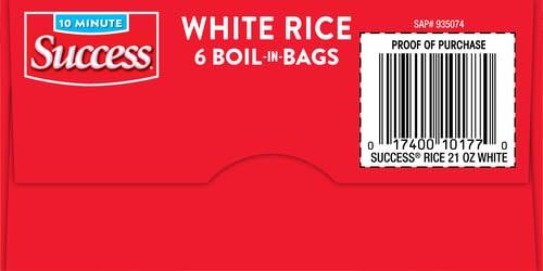 Success Boil-in-Bag Rice, White Rice, Quick and Easy Rice Meals, 21-Ounce Box