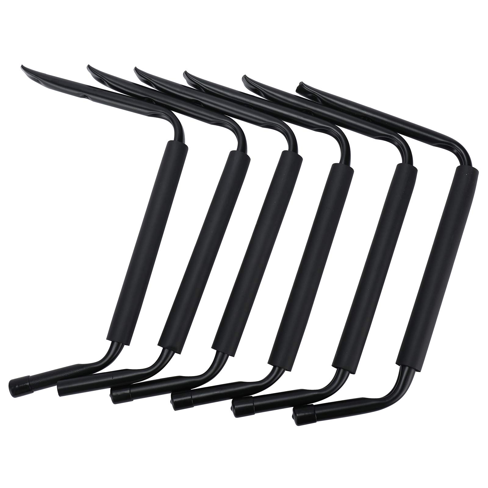 Patioer Garage Storage Heavy Duty Hooks, 15 Inch Large Arm Kayak Rack, 6 Pack Wall Mount Canoe Hangers