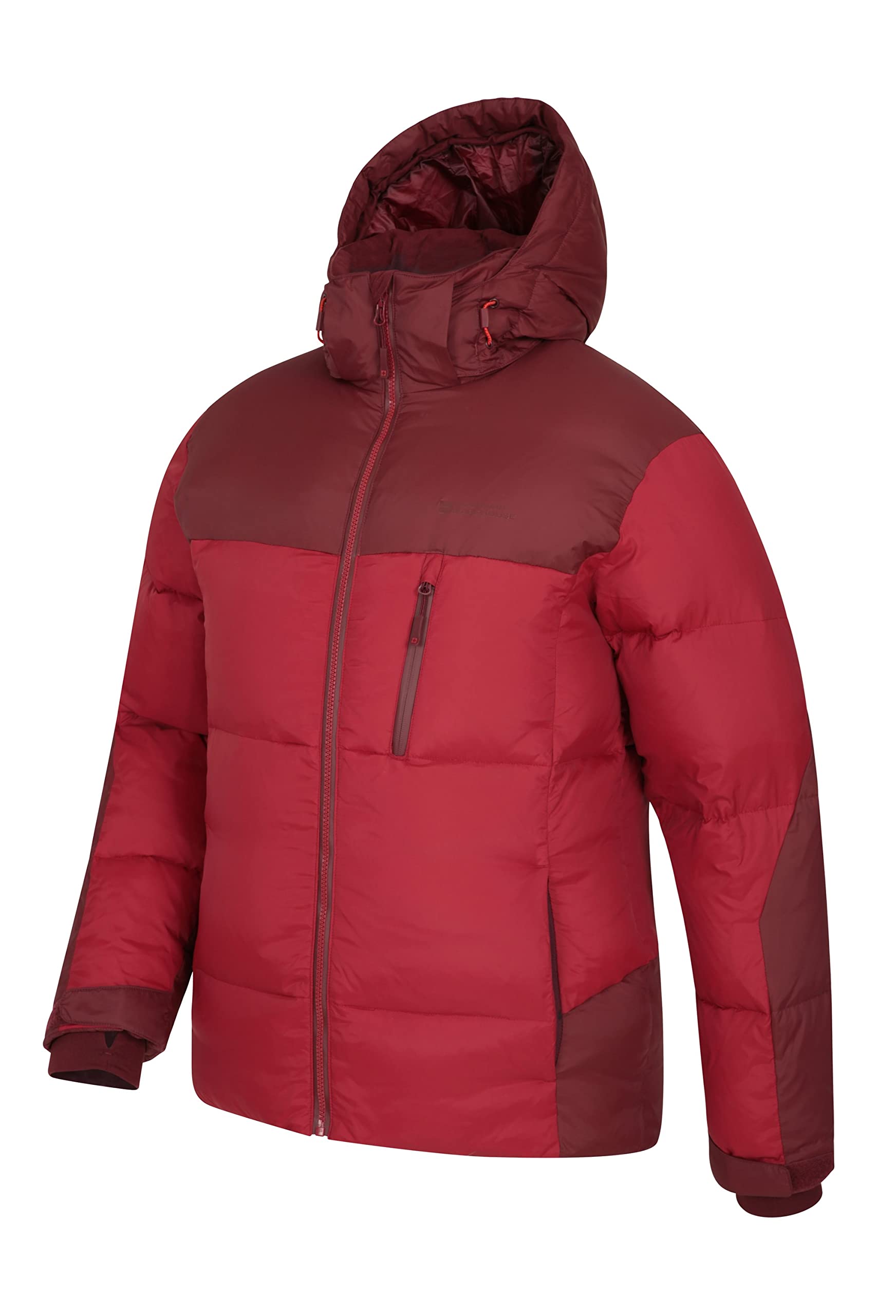 Mountain Warehouse PE Mens Down Jacket -Warm, Insulated Winter Coat Red Medium