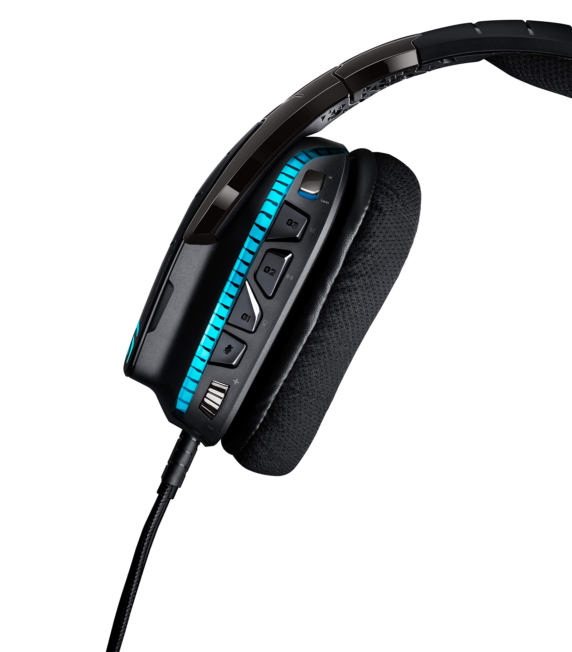 Logitech G633 Artemis Spectrum β RGB 7.1 Dolby and DTS Headphone Surround Sound Gaming Headset β PC, PS4, Xbox One, Switch, and Mobile Compatible β Exceptional Audio Performance β Black
