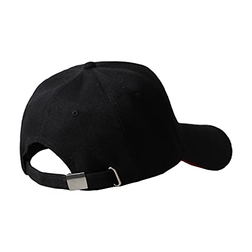 Universal Cap Car Logo Embroidered Men Women Adjustable Baseball Cap for Alfa Romeo Accessories, One Size Black
