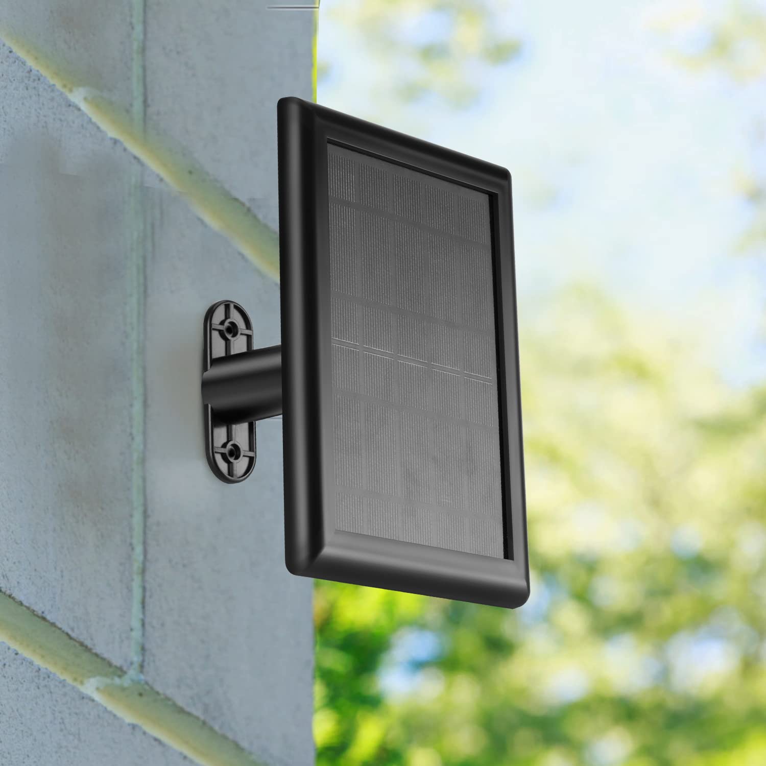 Solar Panel - Compatible with Ring Spotlight Cam Battery, Ring Stick Up Cam Battery, Blink XT/XT2 Outdoor Security Camera &Reolink Argus Pro with Wall Mount Bracket(2-Pack)