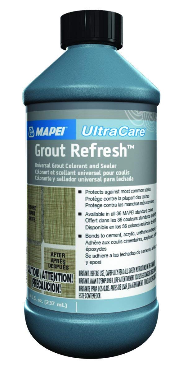 Mapei Grout Refresh Colorant and Sealer: Grout Paint and Sealant - 8 Ounce Bottle, White