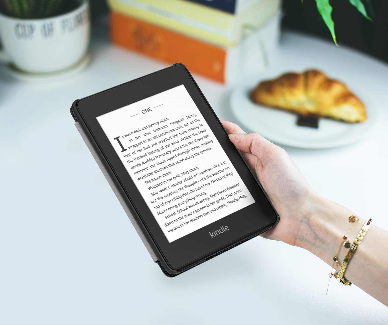 MoKo Case Fits 6" Kindle Paperwhite (10th Generation, 2018 Releases), Thinnest Lightest Smart Shell Cover with Auto Wake/Sleep for Amazon Kindle Paperwhite 2018 E-reader - Black