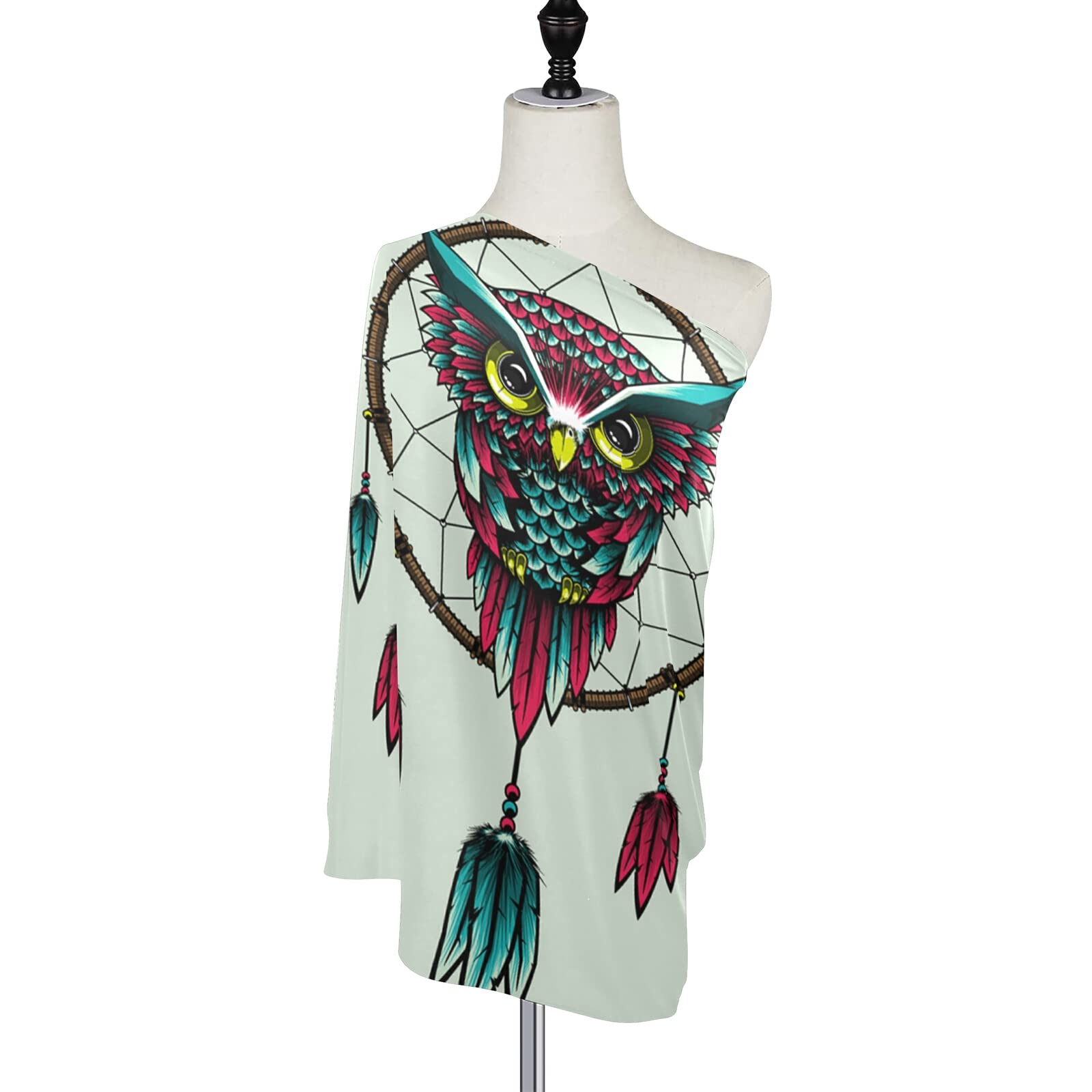 Nursing Cover Breastfeeding Scarf Dream Catchers Owl- Baby Car Seat Covers, Infant Stroller Cover, Carseat Canopy (w)