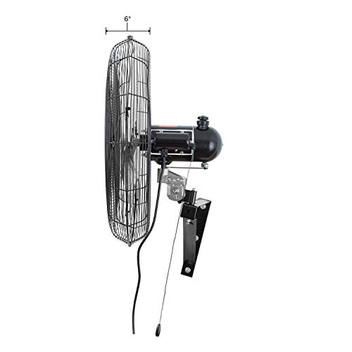 OEMTOOLS OEM24894 30-Inch Outdoor Oscillating Wall Mount Fan, 7200 CFM
