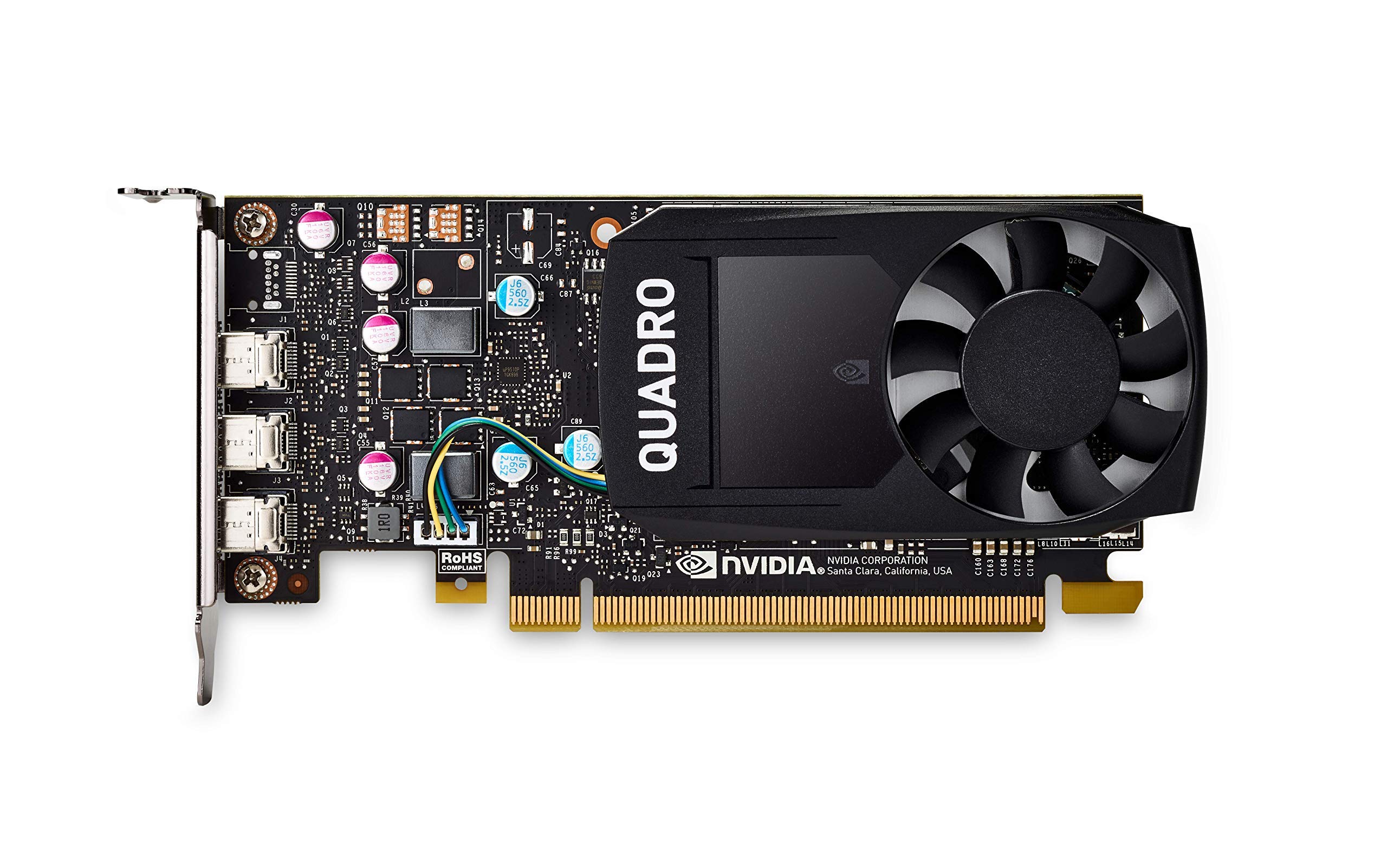 Nvidia Quadro P400 - Graphics Card - Quadro P400 - 2 GB GDDR5 - PCIe 3.0 X16 Low Profile - 3 X Mini DisplayPort